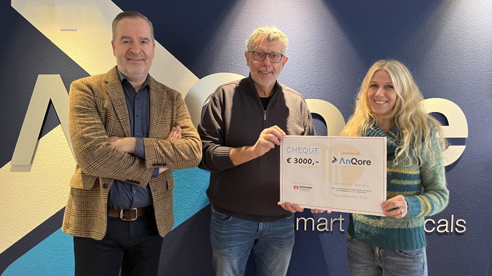 AnQore donates 3.000 euro to the Foodbank Zuid-Limburg
