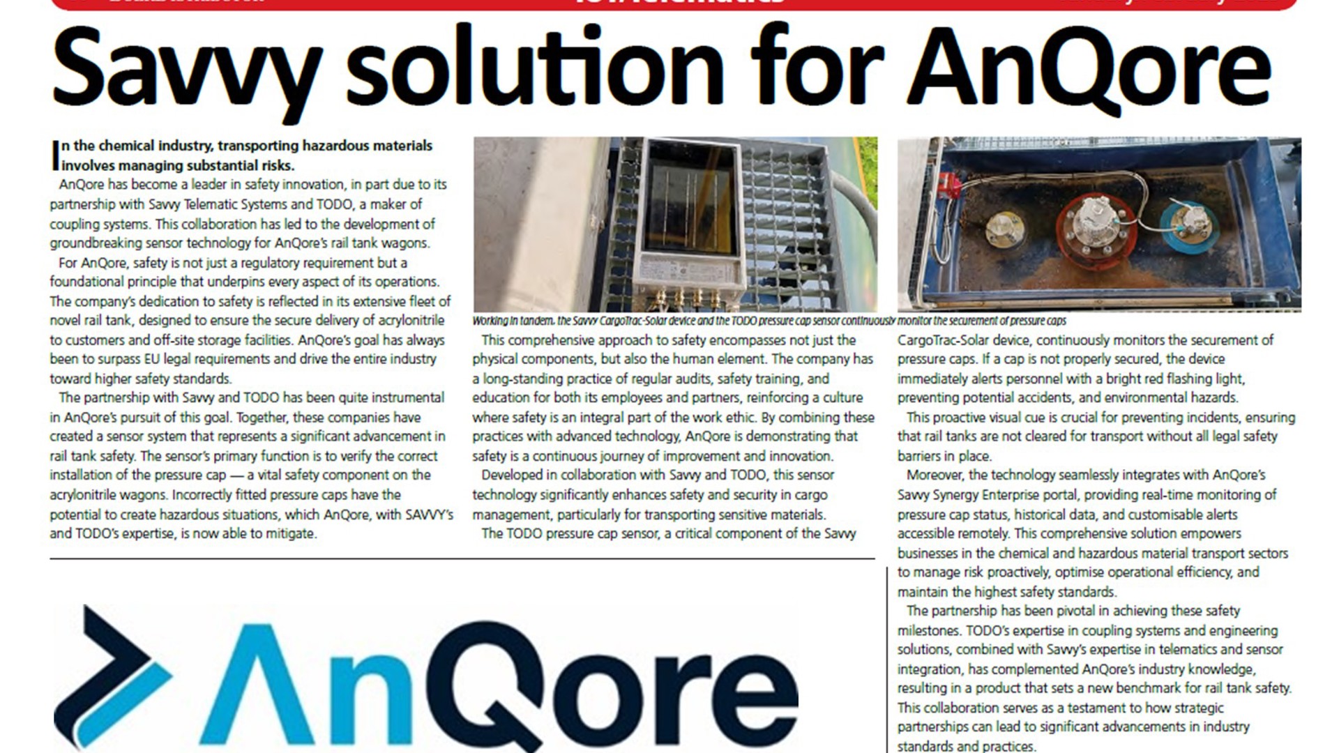 Trade magazine Bulk Distributor pays attention to innovative solutions.